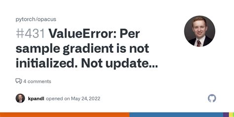 Valueerror Per Sample Gradient Is Not Initialized Not Updated In