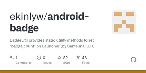 Github Ekinlywandroid Badge Badgeutil Provides Static Utility