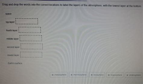 Solved Drag And Drop The Words Into The Correct Locations To