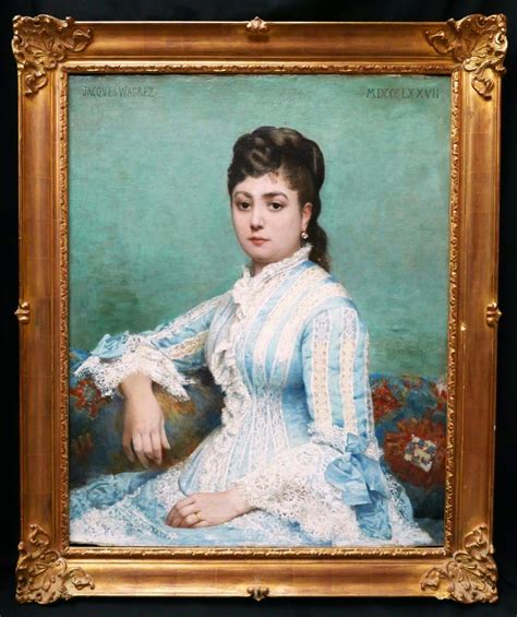 Proantic Jacques Clément Bernard Wagrez Portrait Of A Young Woman I