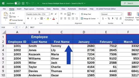 How To Freeze Multiple Rows In Excel Quick And Easy Easyclick Academyeasyclick Academy
