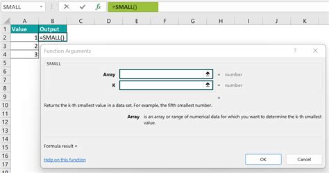 Small Function In Excel Formula Examples How To Use