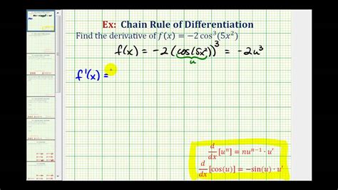 Chain Rule Trig Functions