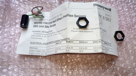 New Honeywell SR3C A1 0250 Micro Switch Hall Effect Position Sensor SR4