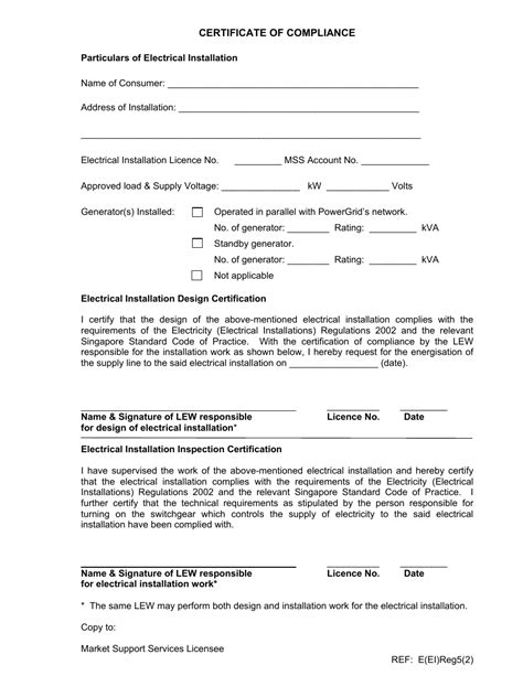 Compliance Attestation Template