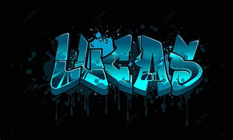 Lucas Graffiti Name Design Graffiti Word Graffiti Text Graffiti Name Vector Graffiti Word