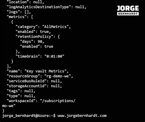 How To Configure Azure Key Vault To Send Logs And Metrics To Log Analytics Workspace · Jorge