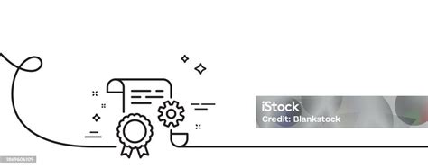 Engineering Doc Line Icon Technical Documentation Sign Continuous Line With Curl Vector Stock