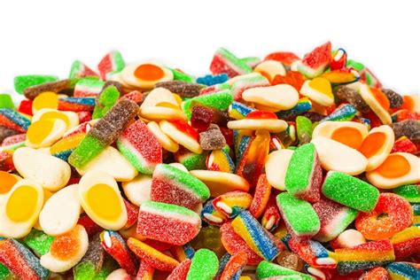 Premium Photo Assorted Gummy Candies Top View