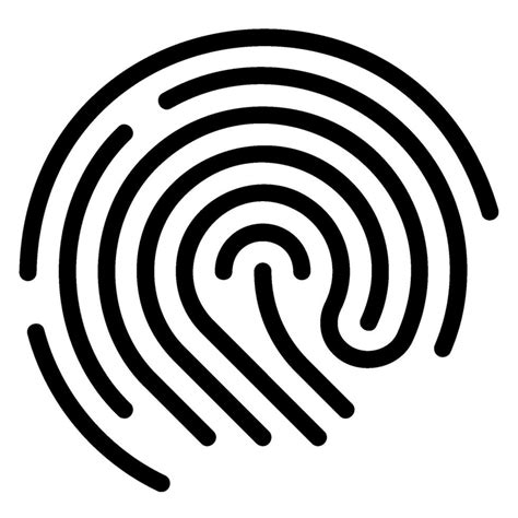 Fingerprint Line Icon 26636705 Vector Art At Vecteezy