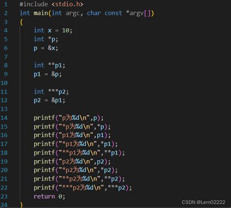 指向指针的指针 Csdn博客