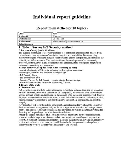 Integrated Report And Individual Pdf Internet Of Things Computer