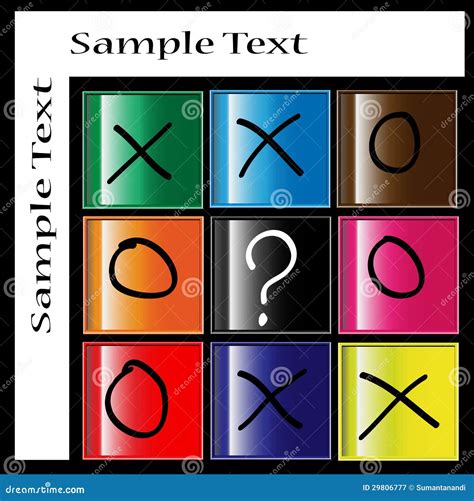 Tic Tac Toe Or Naughts And Crosses Vector 269679301