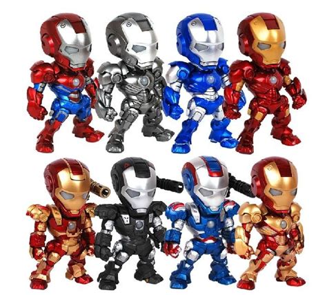 包邮正版电影钢铁侠3钢铁侠 Q版手办模型玩偶声控灯发光虎窝淘