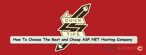 Cheap Aspnet Hosting Review How To Choose The Best And Cheap Aspnet Hosting Company