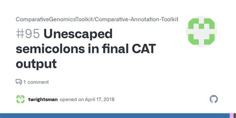 Unescaped Semicolons In Final Cat Output · Issue 95