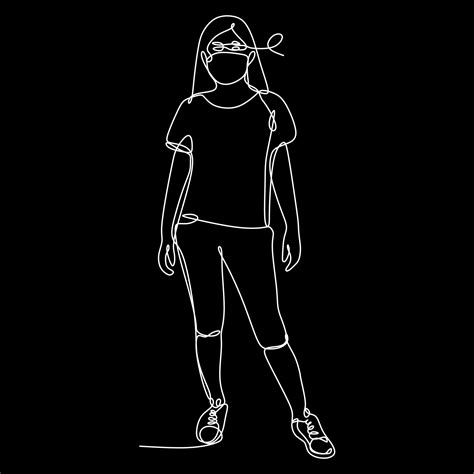 Vector Continuous Line Woman Exercising 13269360 Vector Art At Vecteezy