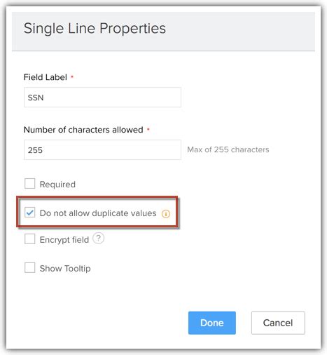 Creating Custom Fields Online Help Zoho Crm