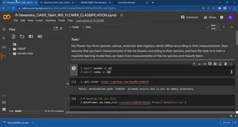 Video Dewanshu Satpute On Linkedin Machinelearning Datascience Oasisinfobyte Internship
