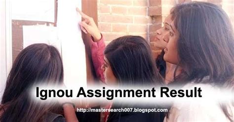 Ignou Assignment Result 2019 Master Search