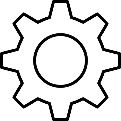 Settings Icon White At Collection Of Settings Icon
