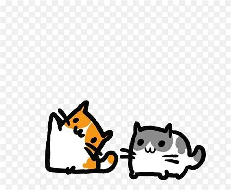 两只卡通手绘萌猫咪PNG图片素材下载 图片编号9338686 PNG素材网