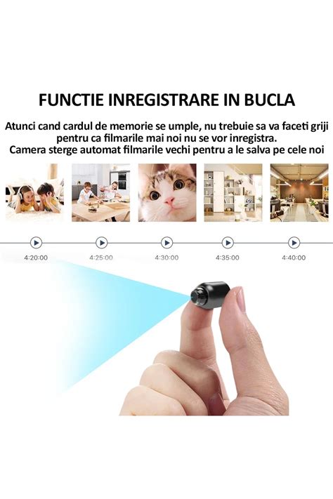 Nextly Mini Camera De Supraveghere Wifi Full Hd 1080p Pentru
