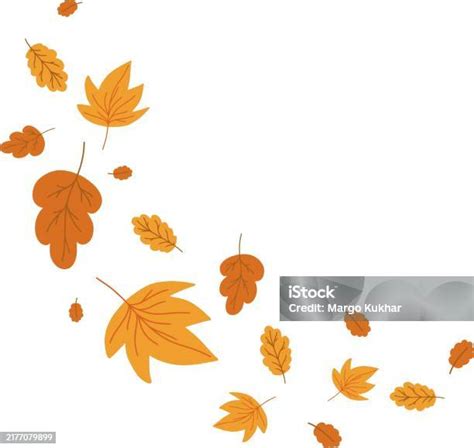 떨어지는 단풍 떨어지는 단풍 단풍 떨어지는 단풍 단풍 떨어지는 단풍 나뭇잎이 소용돌이 치고 테두리가 소용돌이칩니다 플랫 낙서 가을 만화 요소 벡터 일러스트 레이 션은 투명한