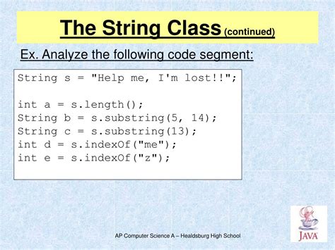 Ppt Unit 10 The String Class Powerpoint Presentation Free Download