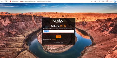Clearpass Guest Log In Using Username Security