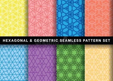 Seamless Polygon Geometric Pattern Polygon Abstract Pattern Vector Background For Fabric And