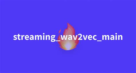 Streaming Wav2vec Main A Hugging Face Space By Gradio