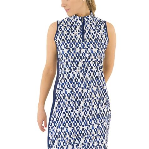 Pure Golf Ladies Sophie Sleeveless Golf Dress Sands Of Time Golfonline