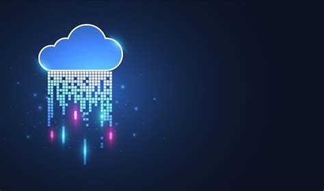 Premium Vector Cloud Computing Concept Design Digital Data Transform Download And Upload Cloud