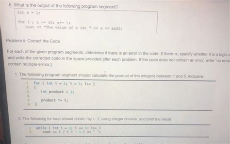 Solved 1 What Is Output By The Following Switch Statement