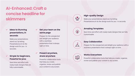 organized bullet list slide templates presentations ai
