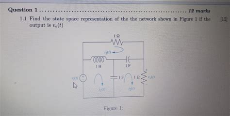 Solved Find The State Space Representation Of The The Chegg Com