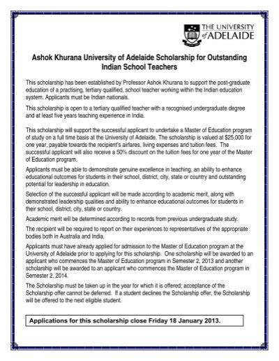 Application Form Pdf The University Of Adelaide