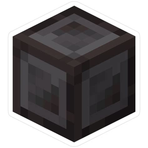 Netherite Block Minecraft Block Icon Sticker For Sale By Burgerbites In 2025 Minecraft