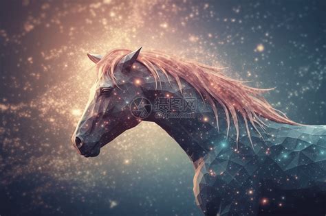 几何图形的马插画图片下载 正版图片600087607 摄图网