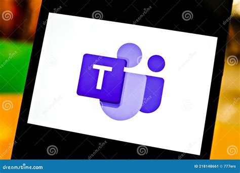 Editorial Photo On Microsoft Teams Theme Illustrative Photo For News About The Microsoft Teams
