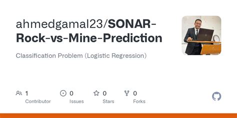 Github Ahmedgamal23sonar Rock Vs Mine Prediction Classification Problem Logistic Regression