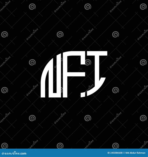 NFI Letter Logo Design On BLACK Background NFI Creative Initials Letter Logo Concept NFI