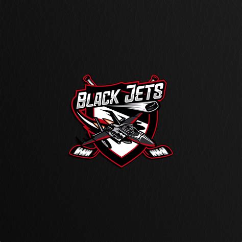 Black Jets 아이스하키팀 엠블럼 디자인 로고 디자인 포트폴리오 크몽
