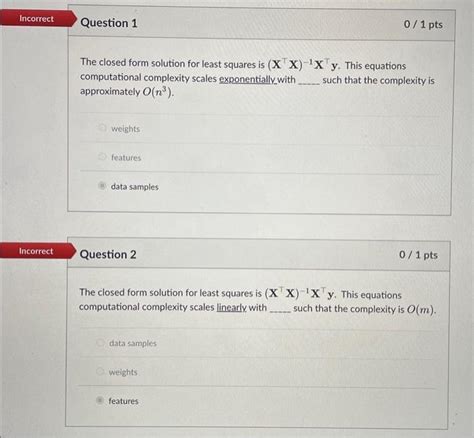 [solved] the closed form solution for least squares is xx