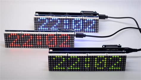 esp8266 led matrix clock sonocotta