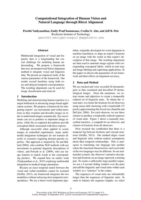 Pdf Computational Integration Of Human Vision And Natural Language Through Bitext Alignment