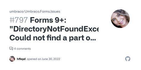 Forms 9 DirectoryNotFoundException Could Not Find A Part Of The