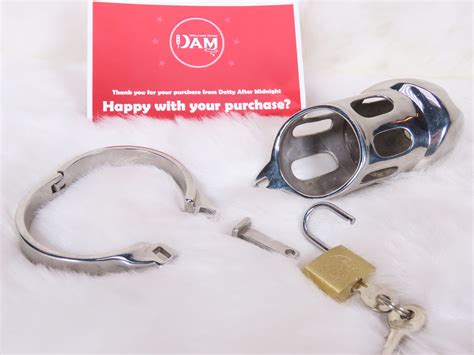 Alloy Chastity Cage Device Dotty After Midnight