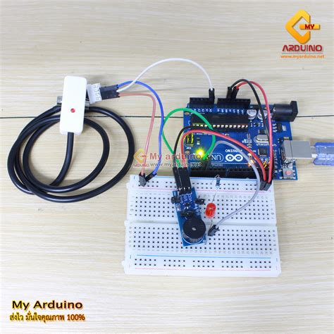 สอนใช้งาน Arduino เซ็นเซอร์วัดระดับน้ำของเหลวแบบไร้สัมผัส Liquid Level Water Level Sensor ตรวจ